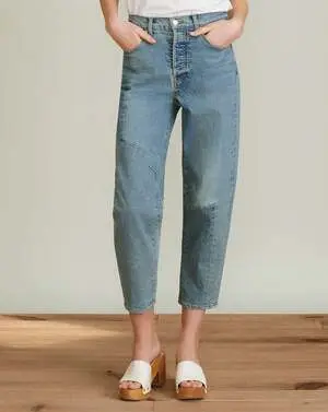 Veronica Beard Charlie Barrel Jean Lava