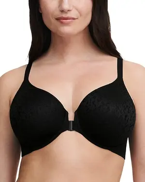 Chantelle Norah Front Closure Molded Bra - Black