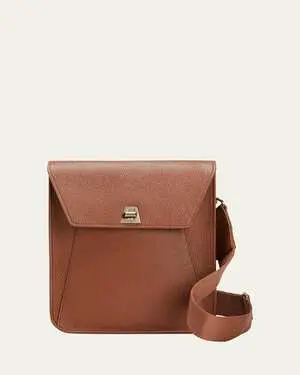 Akris Anouk Small Messenger Bag - Caramel