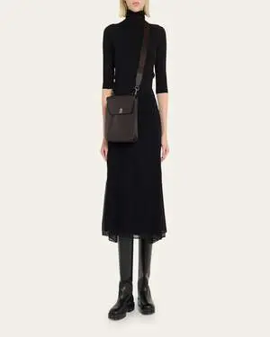 Akris Anouk Small Messenger Bag - Mocca