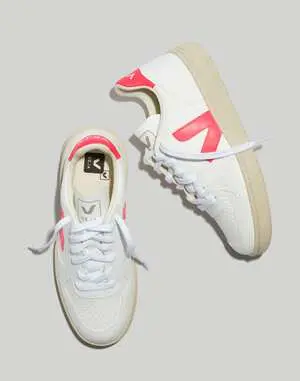 Madewell Veja V-10 Vegan Leather Sneakers - White Rose-fluo