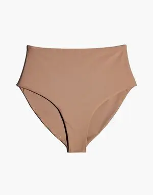 Madewell Jade Swim® Bound High-Waist Bikini Bottom Nude