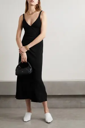 Khaite Francine Stretch-Jersey Maxi Dress In Black - 70% Off | Editorialist