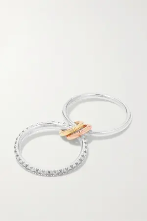 SPINELLI KILCOLLIN Marigold Sterling And Gold Diamond Rings - Silver