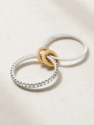 SPINELLI KILCOLLIN Marigold Sterling And Gold Diamond Rings - Silver