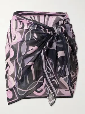 Emilio Pucci Printed Cotton-voile Pareo - Multi