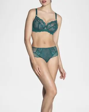 Lise Charmel Sublime En Dentelle Lace Bra Vp/vert Princesse