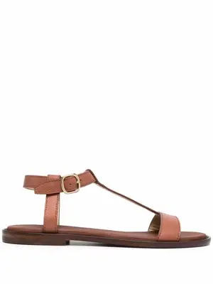 DOUCAL'S T-bar Leather Sandals