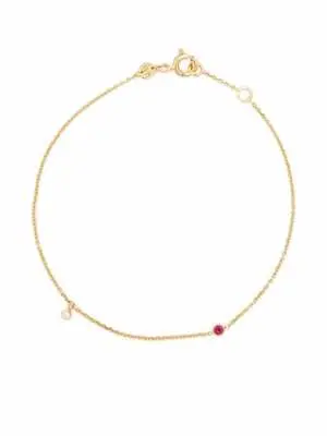 WE BY WHITEBIRD 18kt Yellow Diamond And Ruby Bracelet - Gold