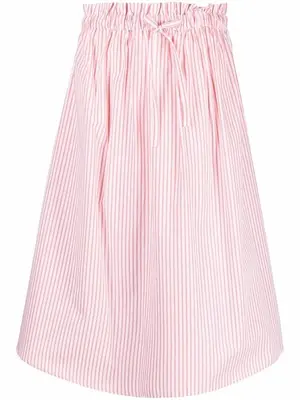 Woolrich Striped Poplin Skirt