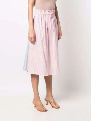 Woolrich Striped Poplin Skirt