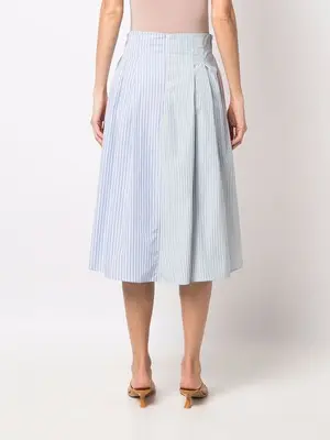 Woolrich Striped Poplin Skirt