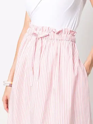 Woolrich Striped Poplin Skirt