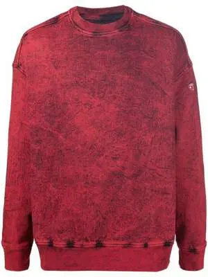 DIESEL Acid-wash Crew Neck Sweatshirt