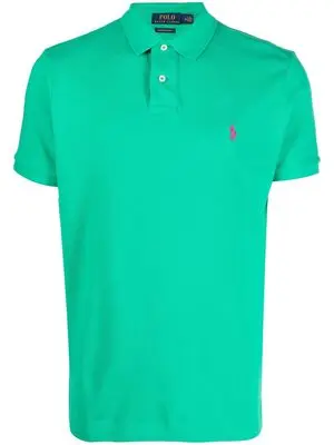 Polo Ralph Lauren Embroidered-logo Short-sleeve Shirt - Green