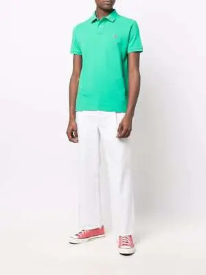 Polo Ralph Lauren Embroidered-logo Short-sleeve Shirt - Green