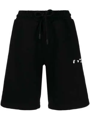 Off-white Elasticated Shorts For Men
