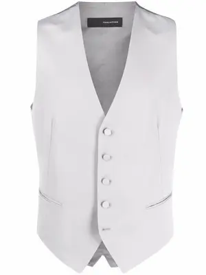 Tagliatore Button-up Suit Waistcoat - Grey