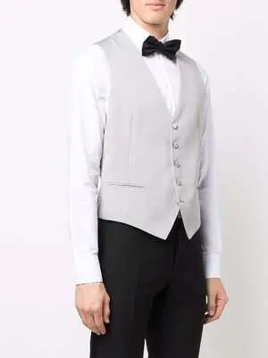 Tagliatore Button-up Suit Waistcoat - Grey