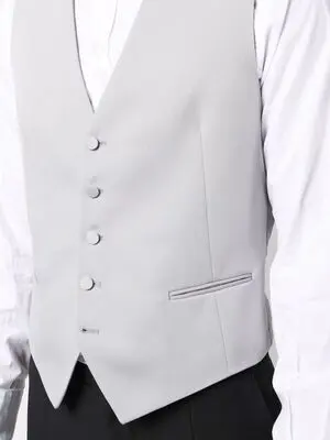 Tagliatore Button-up Suit Waistcoat - Grey