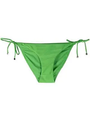 Nanushka Side-tie Bikini Bottom - Green