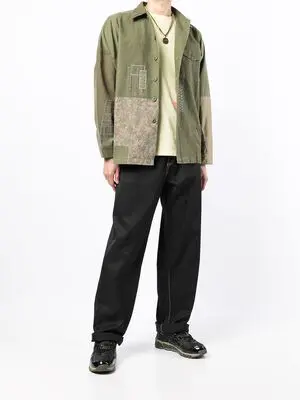 MAHARISHI Patchwork-detail Cotton Shirt