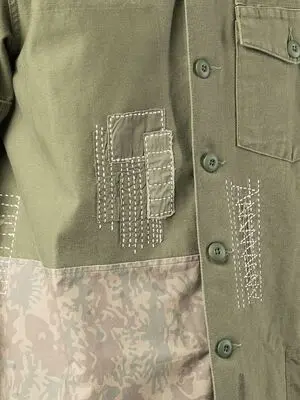 MAHARISHI Patchwork-detail Cotton Shirt