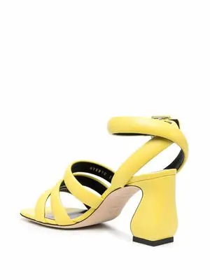 SERGIO ROSSI Triple-strap Leather Sandals