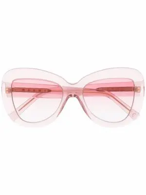 Marni Logo Square Tinted Sunglasses