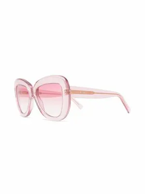 Marni Logo Square Tinted Sunglasses