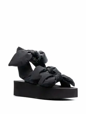 Red Valentino Bow-detail Padded-strap Sandals