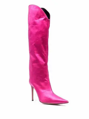 Alexandre Vauthier Satin Boots - Pink