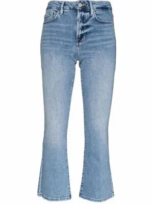 FRAME Le Crop Mini Boot Jeans - Blue