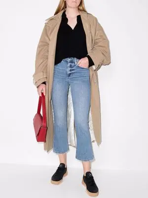 FRAME Le Crop Mini Boot Jeans - Blue