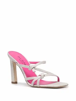 Dee Ocleppo Glittered Leather Sandals