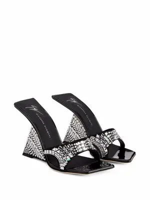 GIUSEPPE ZANOTTI Akira Shine Wedge Sandals