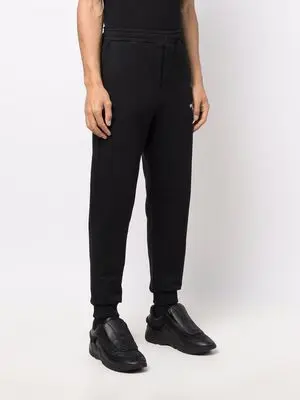 Helmut Lang Logo-print Tapered Track Pants - Black