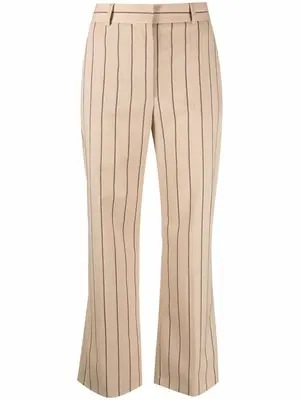 JOSEPH Talia Stripe-print Trousers