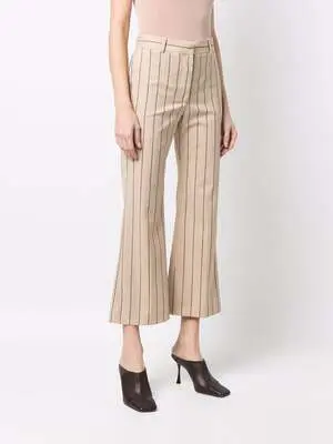 JOSEPH Talia Stripe-print Trousers