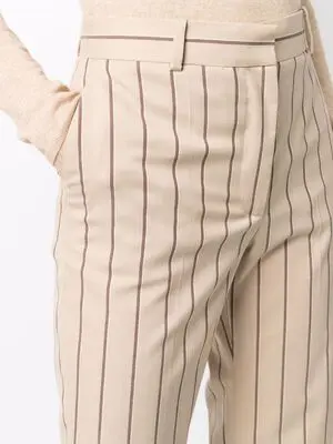 JOSEPH Talia Stripe-print Trousers
