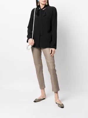 JOSEPH Bayne Tie-fastening Blouse