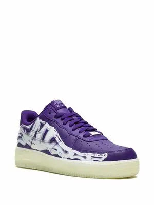 Nike Air Force 1 '07 Qs Skeleton Halloween Sneakers - Purple