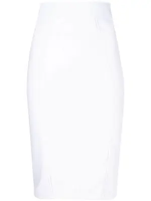 Dolce & Gabbana Corset-detail Pencil Skirt - White