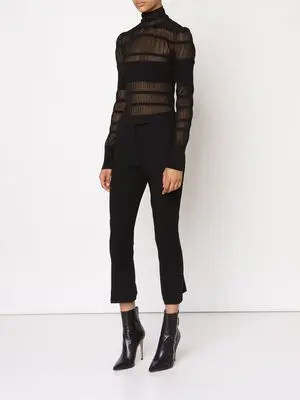 Alexander McQueen Cropped Trousers - Black