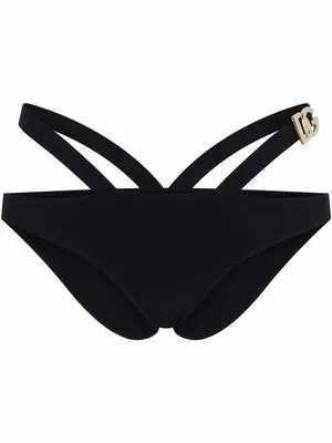 Dolce & Gabbana Logo-tag Bikini Bottom - Black