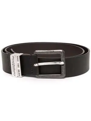 DIESEL® B-guarantee-a Leather Belt - Black