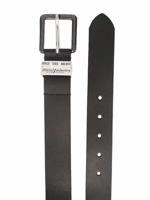 DIESEL® B-guarantee-a Leather Belt - Black
