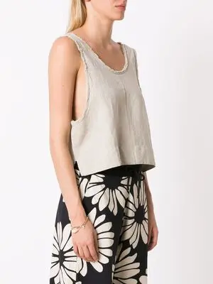 OSKLEN Frayed-edge Top