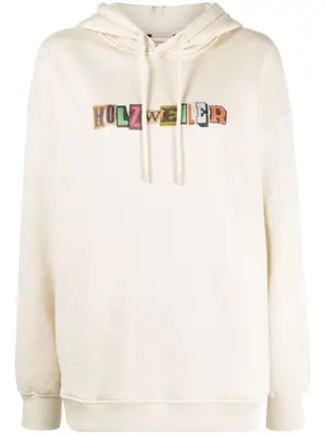 HOLZWEILER Logo Print Cotton-modal Blend Hoodie