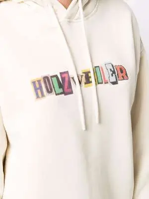 HOLZWEILER Logo Print Cotton-modal Blend Hoodie